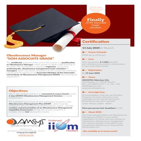 20200714 Certification IIOM Associate Grade | PDF