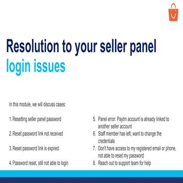 Login Issues | PPT