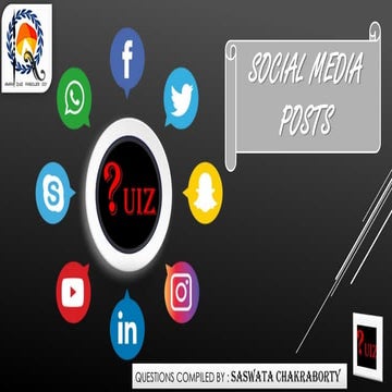 SOCIAL MEDIA POSTS QUIZ | PDF