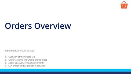 orders overview | PPT