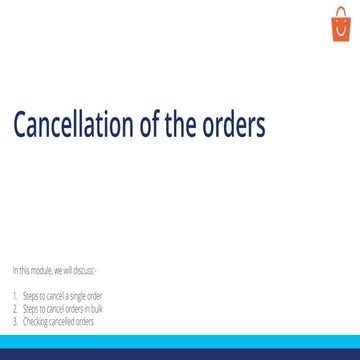 How to cancel an order | PDF