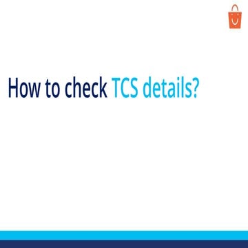 How to check TCS details | PDF