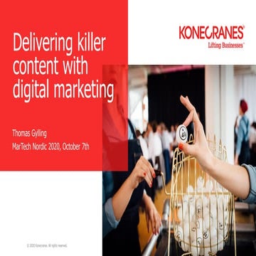 Thomas Gylling “delivering killer content with digital marketing” | PPT