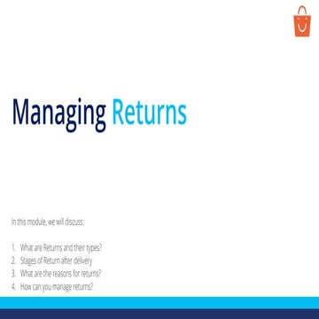 Managing returns | PDF