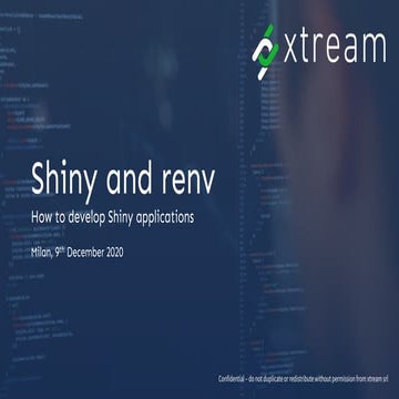 Shiny and renv | PPT