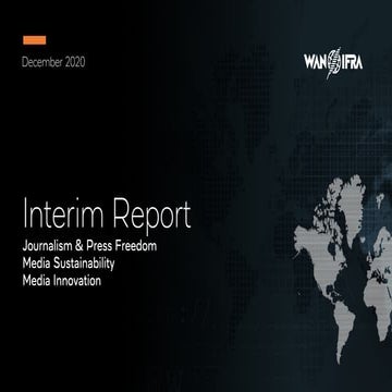 WAN-IFRA Interim Activity Report 2020 (December 2020) | PDF