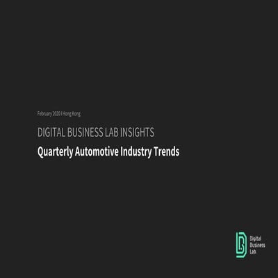 DBL Quarterly Social Media Insights 2019 Q4-Automotive Industry | PPT