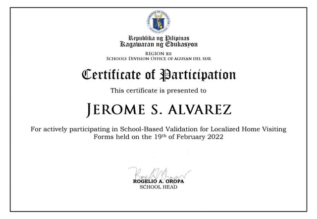 tHIS IS A SAMPLE CERTIFICATE IN DEPED FOR CI | DOCX