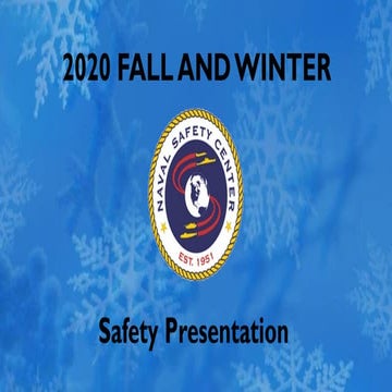 2020 Fall Winter Safety Presentation Guide | PDF