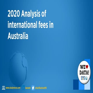 2020 Analysis of International Fees in Australia | PPT