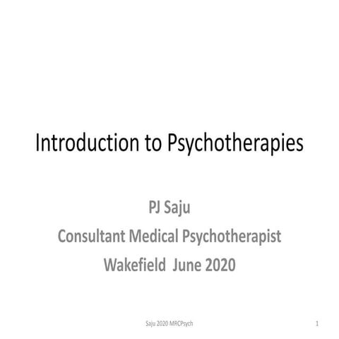 2020 introduction to_psychotherapies_2020 | PPT | Physical Therapy ...
