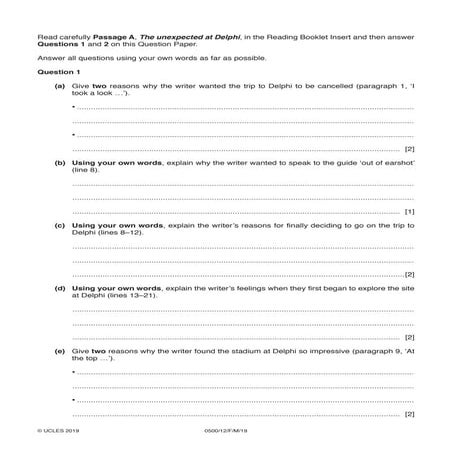 PRACTICE MOCK TEST 1 2020 QUESTION PAPER 1 | PDF