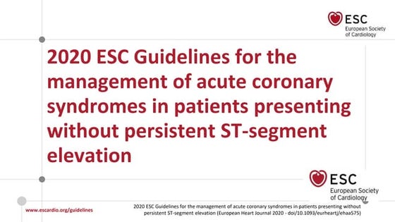 New indications in antibiotic therapy in ACS | PPT