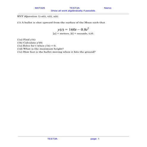 2021 preTEST4A Vector Calculus | PDF