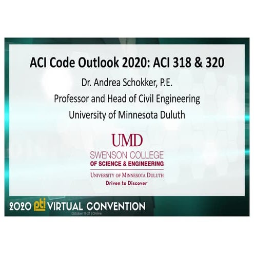 ACI Code Outlook 2020: ACI 318 & 320.pdf