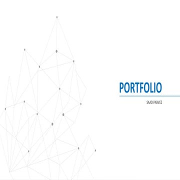 Saad Parvez Portfolio | PDF