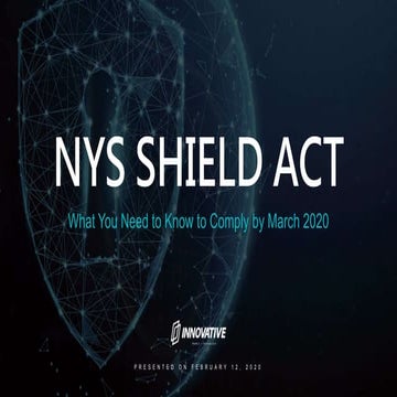 2020 NYS Shield Act Webinar | PPTX