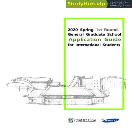 2020 Spring 1St Round General Graduate School Application Guide For ...