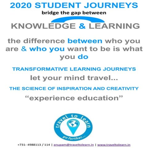 2020 STUDENT JOURNEYS | PPTX | Travel