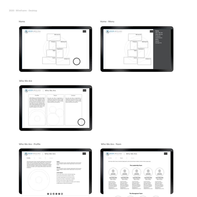 2020 wireframe desktop | PDF
