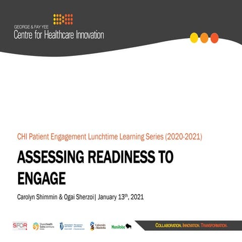 Assessing Readiness to Engage (Jan 2021) | PPT