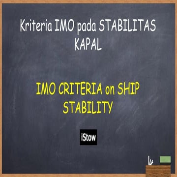 IMO Criteria on Ship Stability | PDF