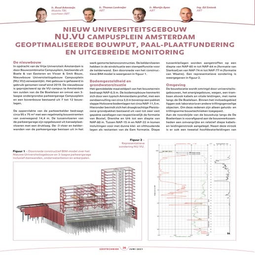 NU.VU & Campusplein - Geoptimaliseerde bouwput, paal-plaatfundering en ...