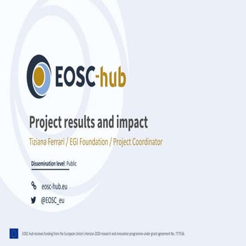 EOSC-hub Key Exploitable Results and Impact | PPT