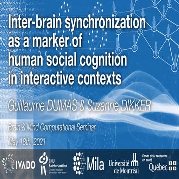 Inter-brain synchronization as a marker of human social cognition in ...