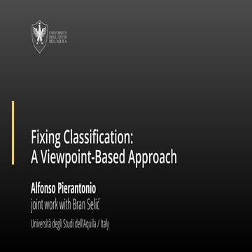 Fixing Classification: A Viewpoint-Based Approach | PPT