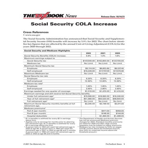 social security cola increase | PDF