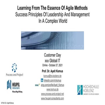 Learning From The Essence Of Agile Methods | PPT