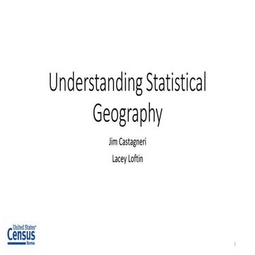 Understanding statistical geography | PDF