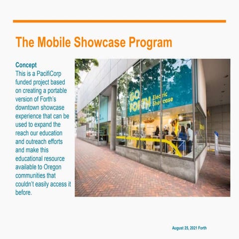 The Mobile Showcase Program by Steven Alaman | PPTX