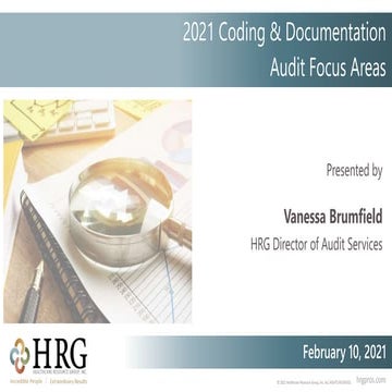 2021 coding-and-documentation-audit-focus-areas webinar | PPTX