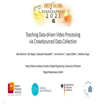 Teaching Data-driven Video Processing via Crowdsourced Data Collection ...