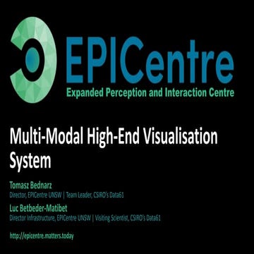 Multi-Modal High-End Visualization System | PPTX | Computer Software and Applications | Computing