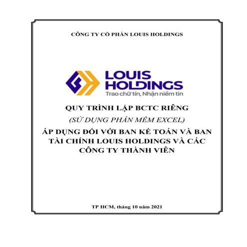2021 louis holdings - huong dan lap bctc rieng | PDF