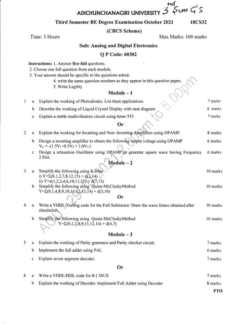 6th Semester Mechanical Engineering: Mechatronics & microprocessor(Dec 09/Jan 10) Question ...