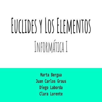 2021-T3 Euclides: Los Elementos | PPSX