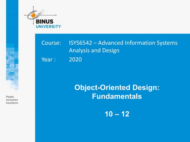 Object Oriented Design Fundamentalspptx