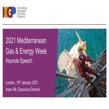 Mediterranean gas and energy week 2021 - Iman Hill | PPTX
