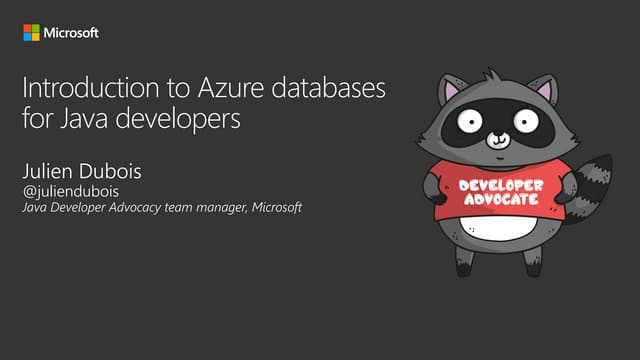 Java on Azure Java on Azure