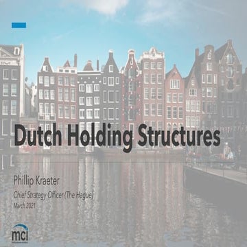 MCI CLT Dutch Holding Structures EN (2021.03) | PPT