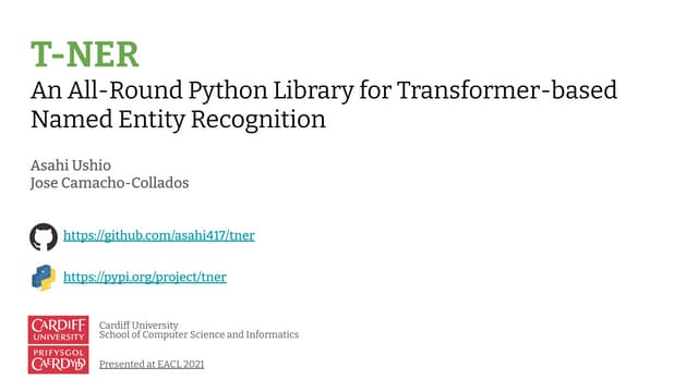 2021 04 Eacl T Ner An All Round Python Library For Transformer Based Named Entity Recognition