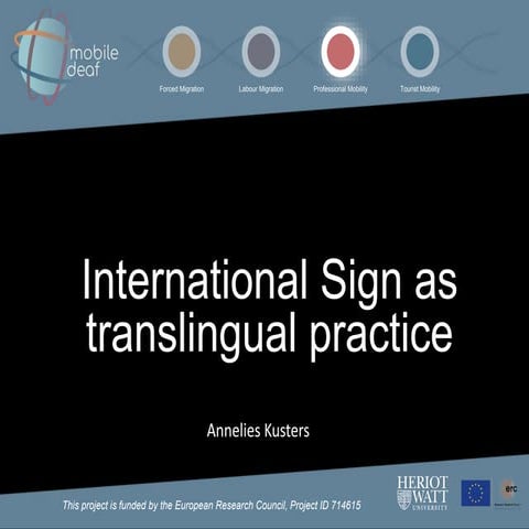 International Sign as Translingual Practice | PPT