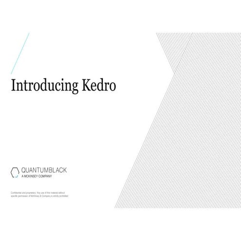 Boston Data Engineering Kedro Python Framework For Data Science Overview And New Features Ppt