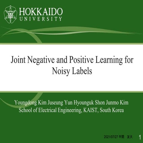 Joint Negative and Positive Learning for Noisy Labels | PDF