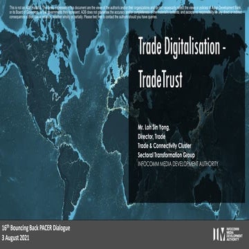 Trade Digitalisation - Trade Trust | PDF