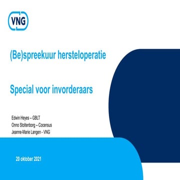 (Be)spreekuur Toeslagen - 20 oktober - Special voor invorderaars ...